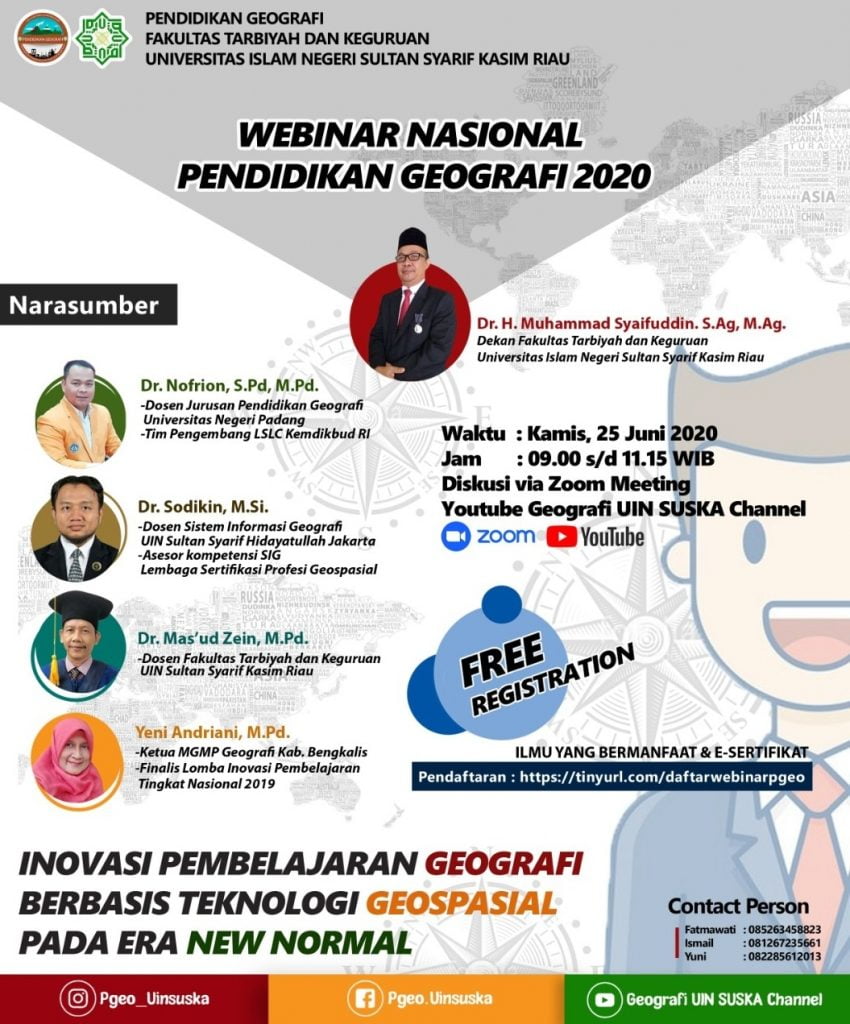 WEBINAR NASIONAL PENDIDIKAN GEOGRAFI 2020 - Pendidikan Geografi ...